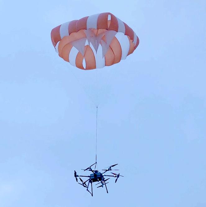 T200-75 Industrial Drone Rescue Parachute - SkyEagle Parachutes